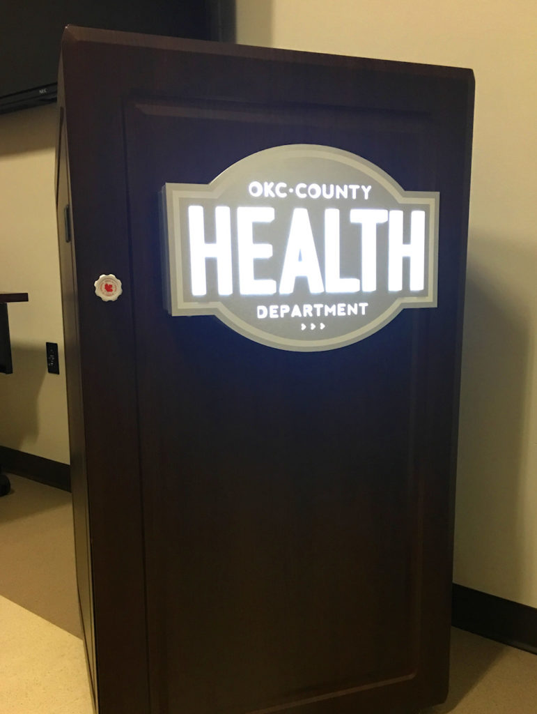 Custom Specialty Sign for OKC Health Department Podium